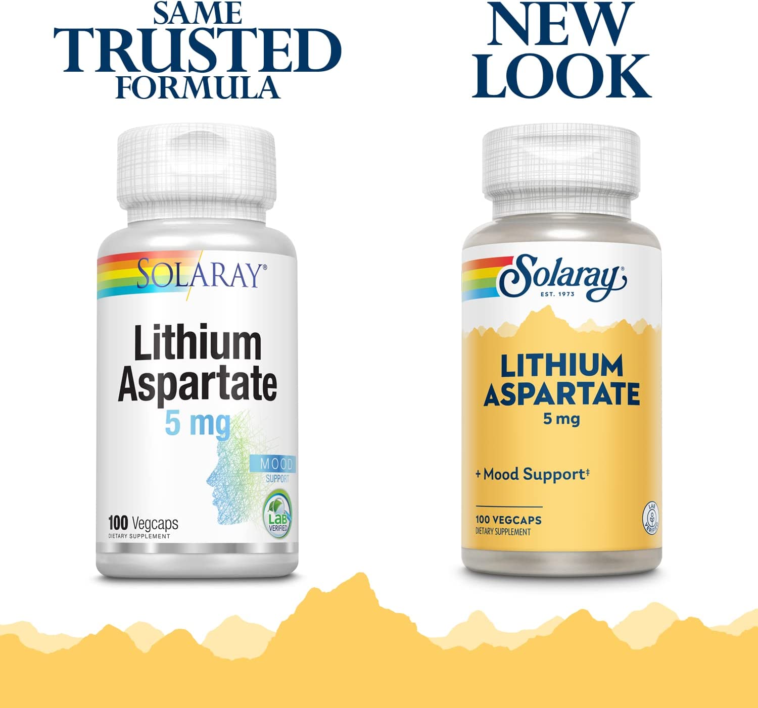 Lit Asparaginian Litu 5mg 100 kapsułek vege Solaray Lithium Asparate ...